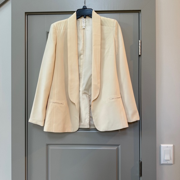 Mural | Jackets & Coats | Mural Pale Yellow Slouchy Boyfriend Blazer ...